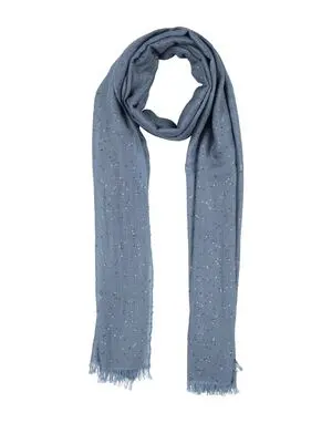 Brunello Cucinelli Scarf Cashmere, Silk, Polyamide - Blue