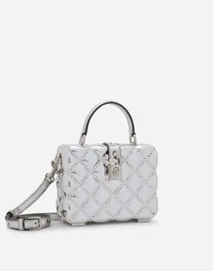 Dolce & Gabbana Resin Box Bag With Rhinestones - Silver
