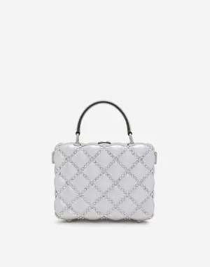 Dolce & Gabbana Resin Box Bag With Rhinestones - Silver
