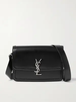 Saint Laurent Solferino Medium Leather Messenger Bag - Black