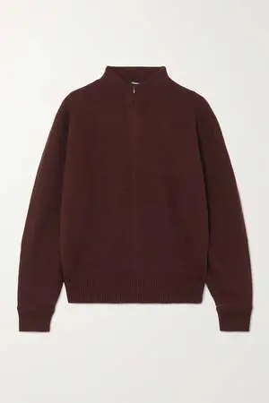 Theory Cashmere Half-zip Sweater - Red