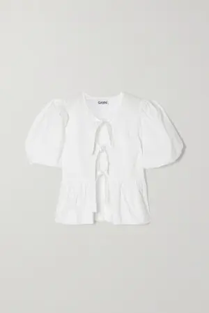 Ganni Front Tie Tops
