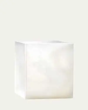 LABRAZEL Hielo Onyx Wastebasket - White