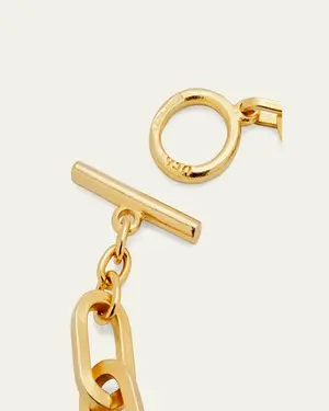 BEN-AMUN 24k Electroplate Oval Link Chain Bracelet