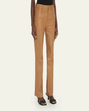 Vince Bootcut Stretch Leather Pants