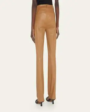 Vince Bootcut Stretch Leather Pants