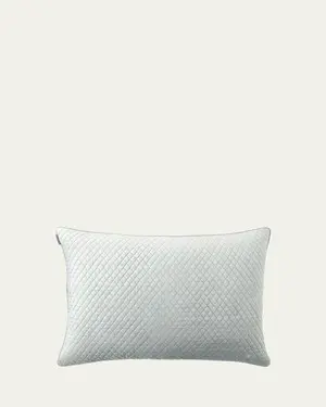 LILI ALESSANDRA Valentina Quilted Luxe Euro Pillow - Aquamarine