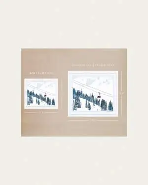 Gray Malin The Aerial Tram, Jackson Hole" Mini Print