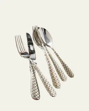 MACKENZIE-CHILDS 5-piece Check Flatware Place Setting - One-color