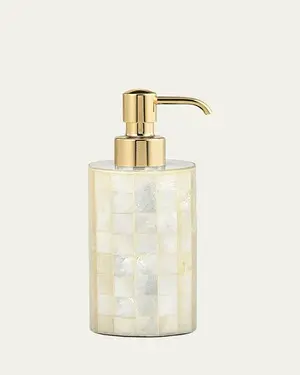 LABRAZEL Capiz Pump Dispenser - Ivory/gold