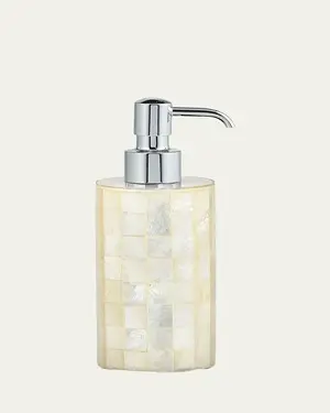 LABRAZEL Capiz Pump Dispenser - Ivory/nickel
