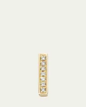 SYDNEY EVAN Sydney Evan Small 14k Gold Diamond Bar Stud Earring Yellow Gold