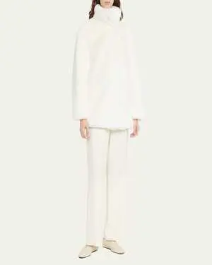 Akris Faux-fur Short Jacket