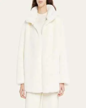 Akris Faux-fur Short Jacket