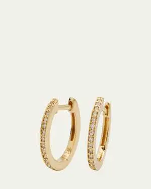 SYDNEY EVAN 14k Diamond Huggie Hoop Earrings