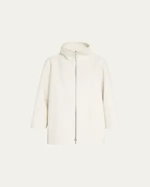 Akris Felted Wool Car Coat