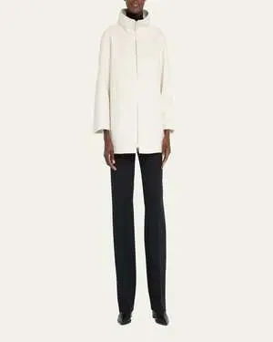 Akris Felted Wool Car Coat