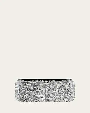 FORNASETTI Gerusalemme Tray, 25" X 60 - Blackwhite