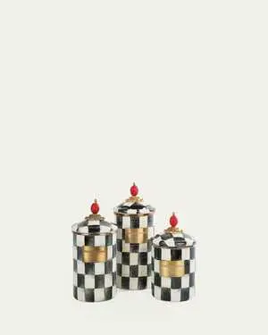MACKENZIE-CHILDS Courtly Check Medium Canister