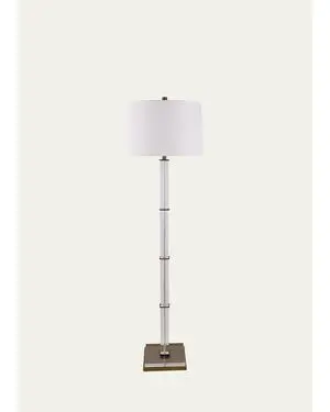 PORT 68 Blake Brass Crystal Floor Lamp