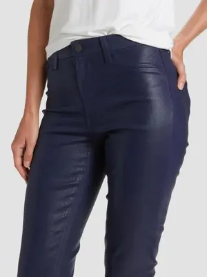 L'Agence Kendra Cropped Coated Jeans