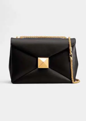 Valentino Garavani Valentino Garavani One Stud Lambskin Shoulder Bag - 0no Nero