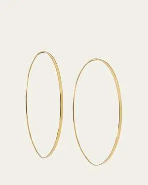 Lana Jewelry Flat Magic 14k Hoop Earrings - Rose Gold