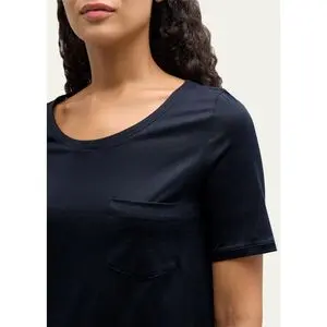Hanro Cotton Deluxe Short-sleeve Big Sleepshirt - Black
