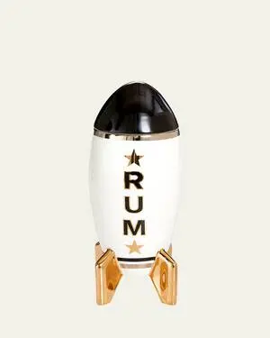 Jonathan Adler Rocket Decanter Rum - White