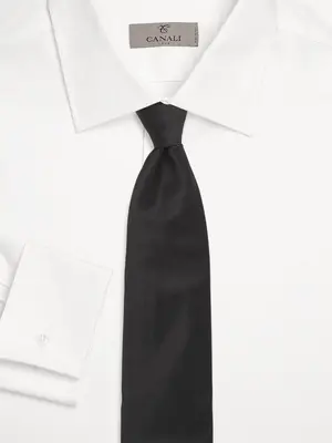 Canali Solid Silk Necktie
