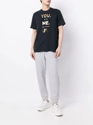 Armani Exchange Logo-print Track Pants - Grey