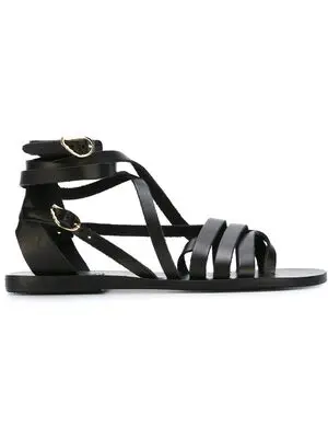ANCIENT GREEK SANDALS Satira Sandals - Black