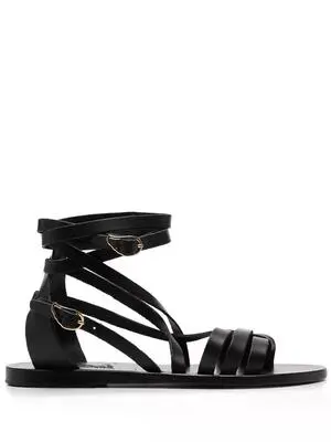ANCIENT GREEK SANDALS Ancient Greek Sandals Satira Sandals Black
