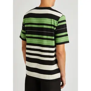 Norse Projects Holger Tab Series Striped Cotton T-shirt