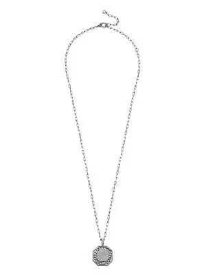 Shay 18k White Gold Link Diamond Pendant Necklace