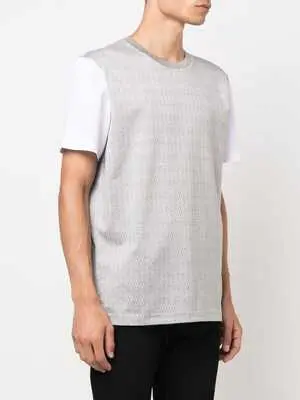 BILLIONAIRE Two-tone Cotton T-shirt - Grey