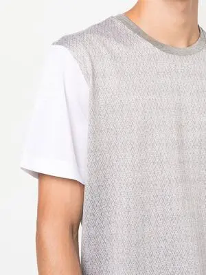 BILLIONAIRE Two-tone Cotton T-shirt - Grey
