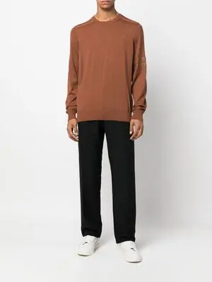 BILLIONAIRE Snakeskin-effect Jumper - Brown