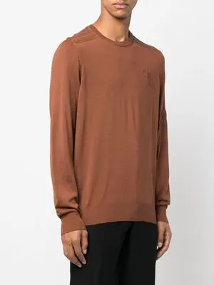 BILLIONAIRE Snakeskin-effect Jumper - Brown
