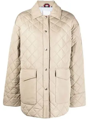 Tommy Hilfiger Button-up Quilted Coat