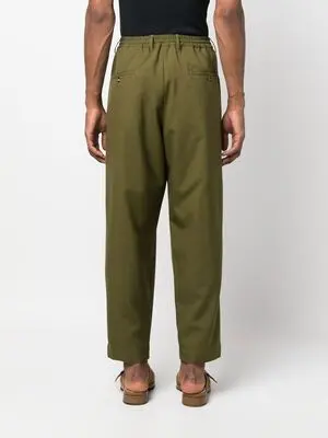 Marni Cropped Elasticated Trousers - Green