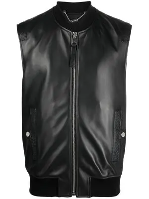 BILLIONAIRE Embroidered Leather Vest