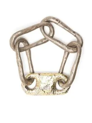 PARTS OF FOUR Roman Large Link Bracelet - Silver