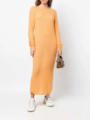 Acne Studios Cut-out Detail Knitted Dress