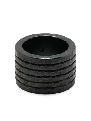 PARTS OF FOUR Plane Oxidised Band Ring