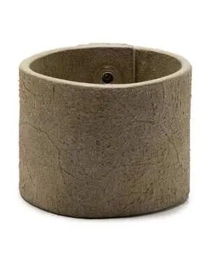 PARTS OF FOUR Wide Leather Bracelet - Neutrals