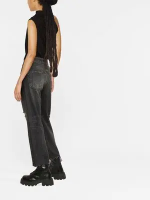 R13 Distressed-effect Cropped Jeans