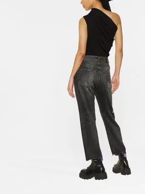 R13 Distressed-effect Cropped Jeans