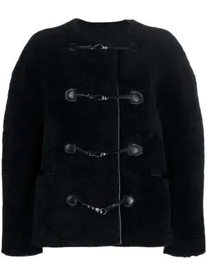 TOTEME Teddy Shearling Jacket - Black