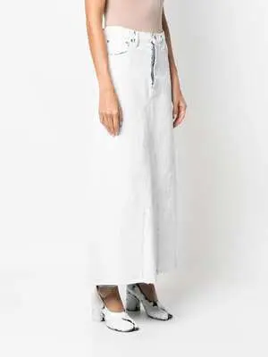MAISON MARGIELA High-waisted Denim Skirt - White